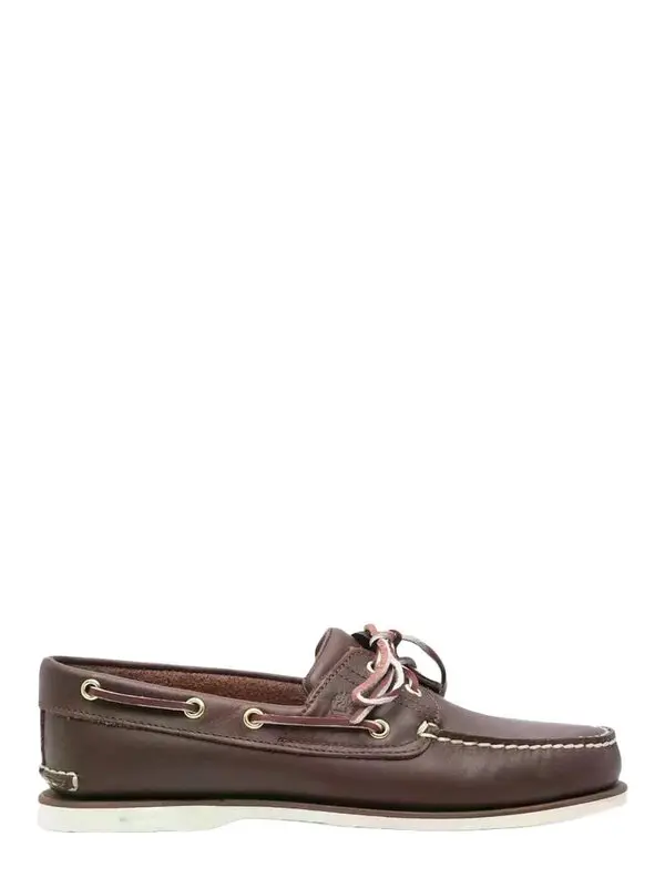 Timberland Lace-up Leather Boat Shoes - Brown
