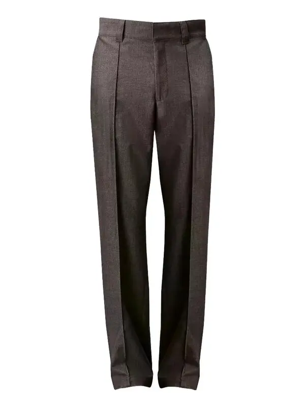 Calvin Klein Pressed-crease Trousers - Brown