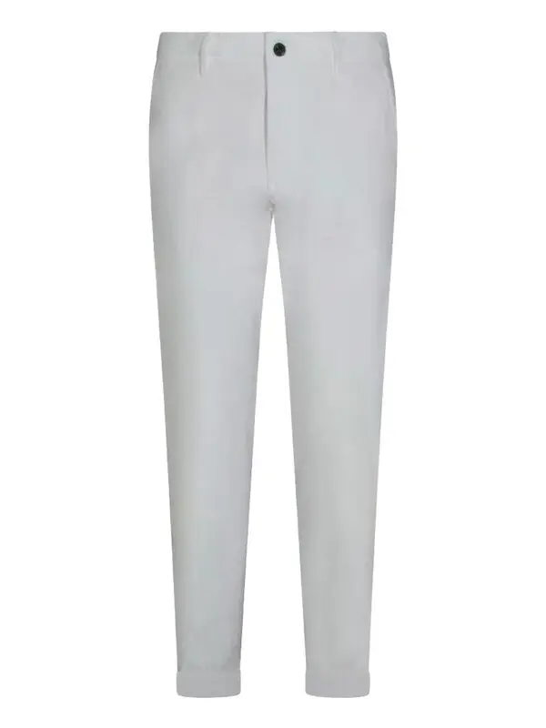 Incotex Slim-fit Twill Trousers - White