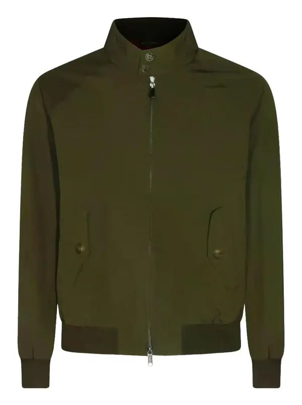 BARACUTA High-neck Zip-up Jacket - Green