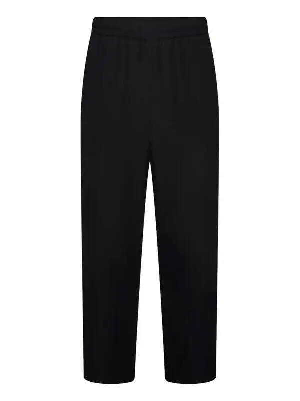 Emporio Armani Elasticated-waistband Trousers - Black