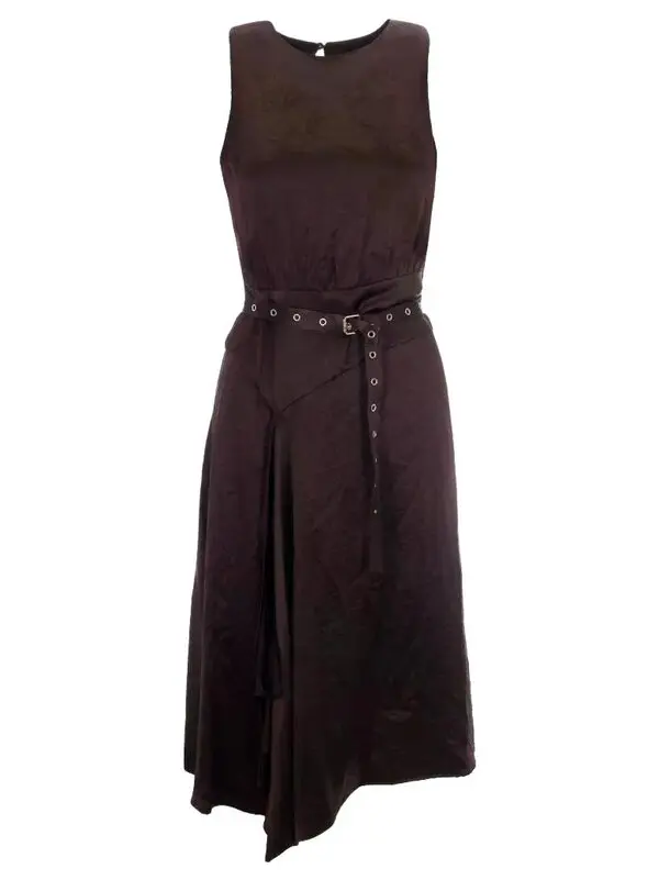 Liu Jo Belted Asymmetric Dress - Brown