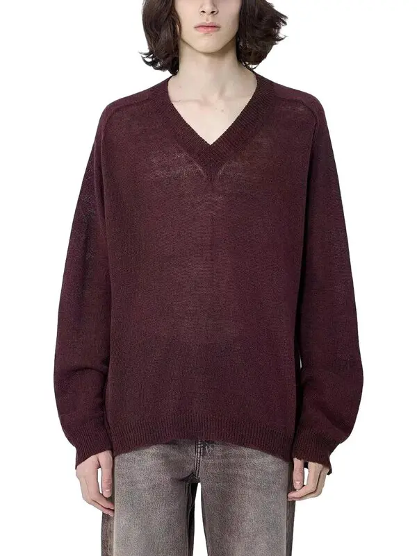 Our Legacy Rue V-neck Sweater - Red