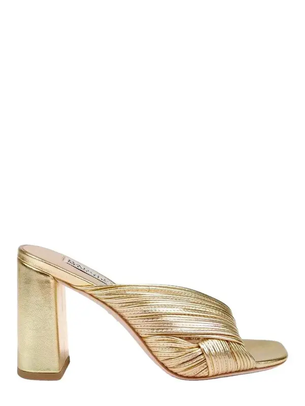 Badgley Mischka Winslow Metallic Sandals - Gold