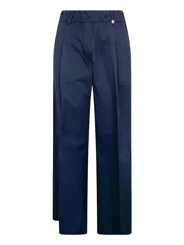MYTHS Elasticated Straight Trousers - Blue