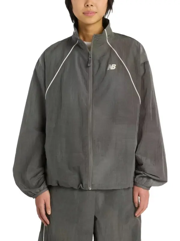 NEW BALANCE Sport Legacy Piping-detail Jacket - Grey