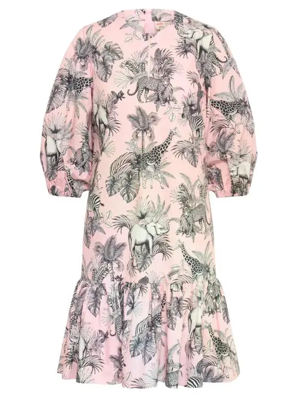 MAISON COMMON Animal-print Mini Dress - Pink