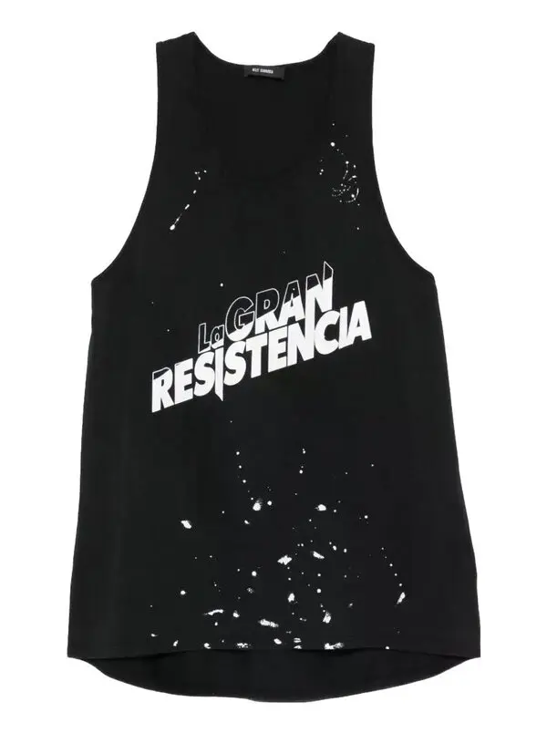 WILLY CHAVARRIA Logo-print Vest - Black