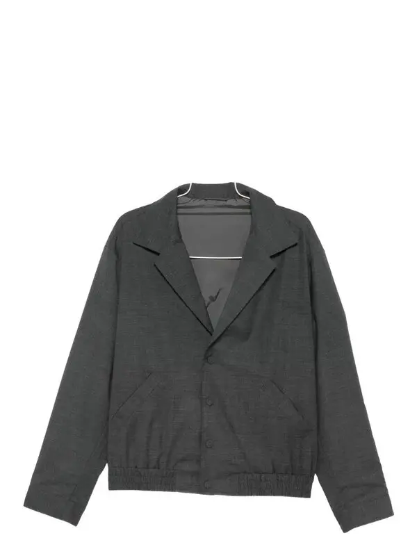LC23 Notched-lapel Bomber Jacket - Grey