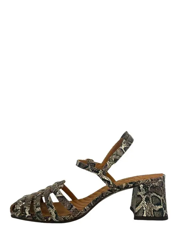 Chie Mihara Voku Caged Sandals - Grey