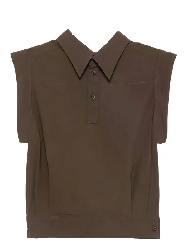 Issey Miyake Odd Blouse - Brown