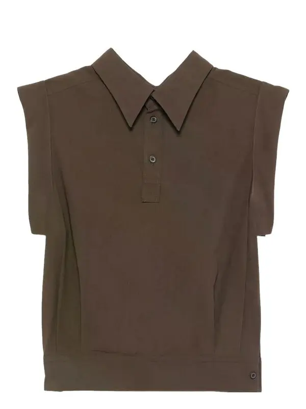 Issey Miyake Odd Blouse - Brown
