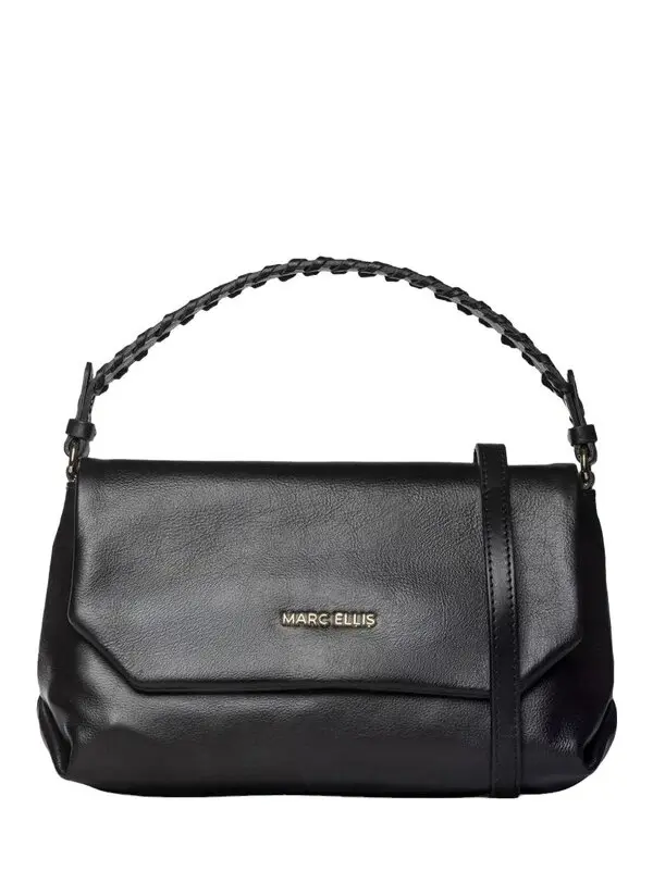 MARC ELLIS Elodie Braided-handle Shoulder Bag - Black