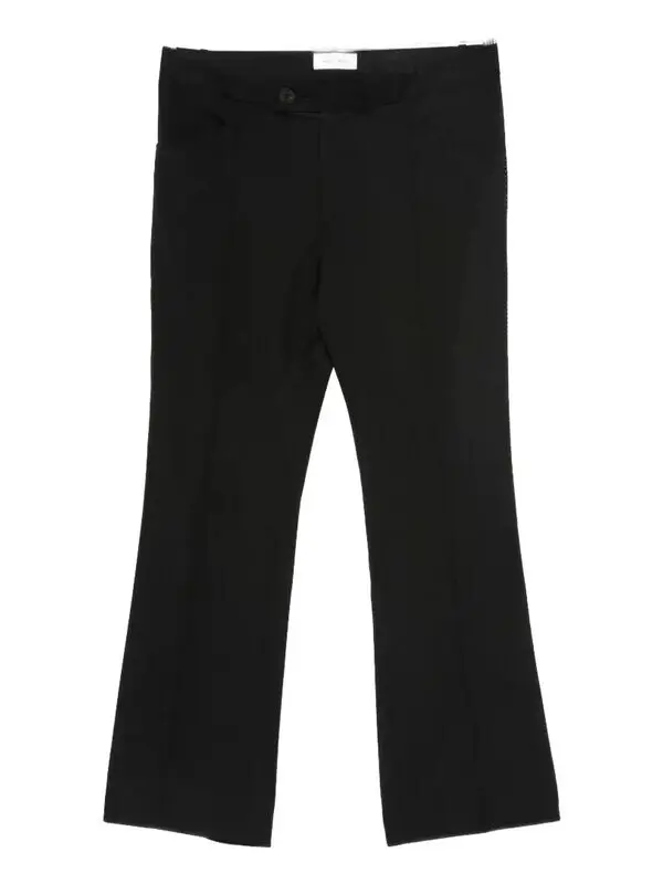ERNEST W. BAKER Pressed-crease Flared Trousers - Black