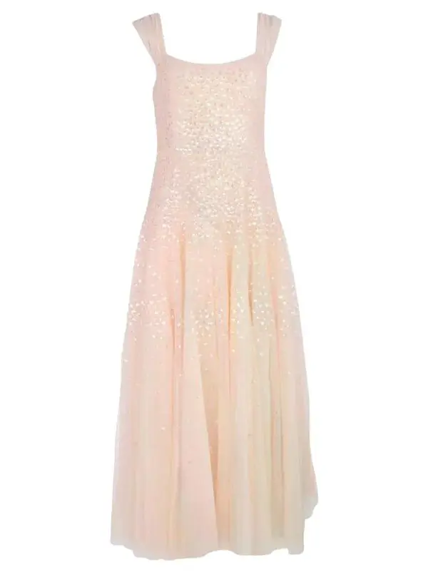NEEDLE & THREAD Sequin-embellished Gown - Pink