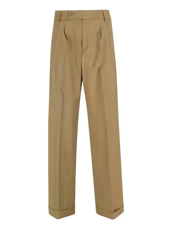 BRIGLIA 1949 Pleated Pressed-crease Trousers - Neutrals