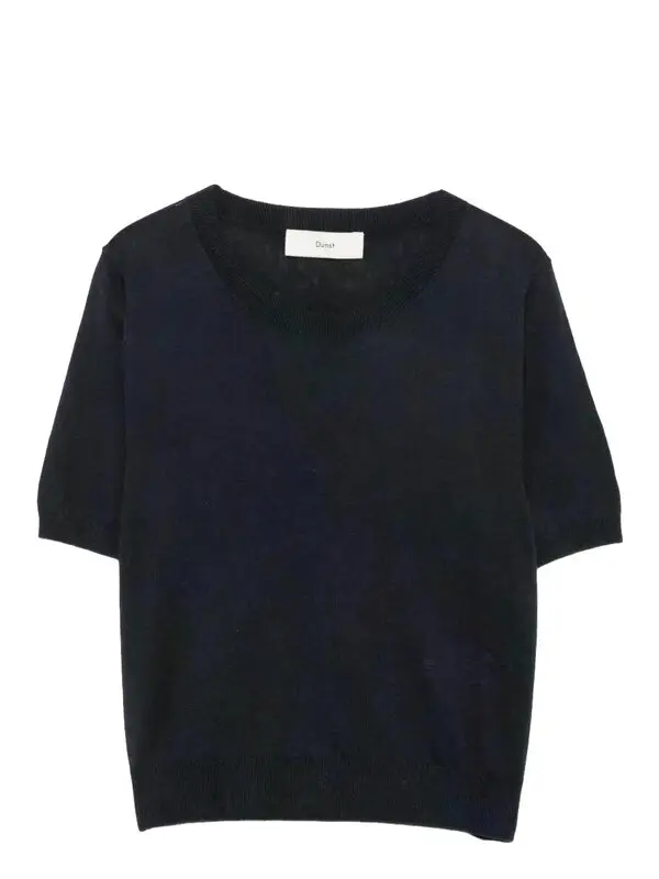 DUNST Short-sleeve Sweater - Blue