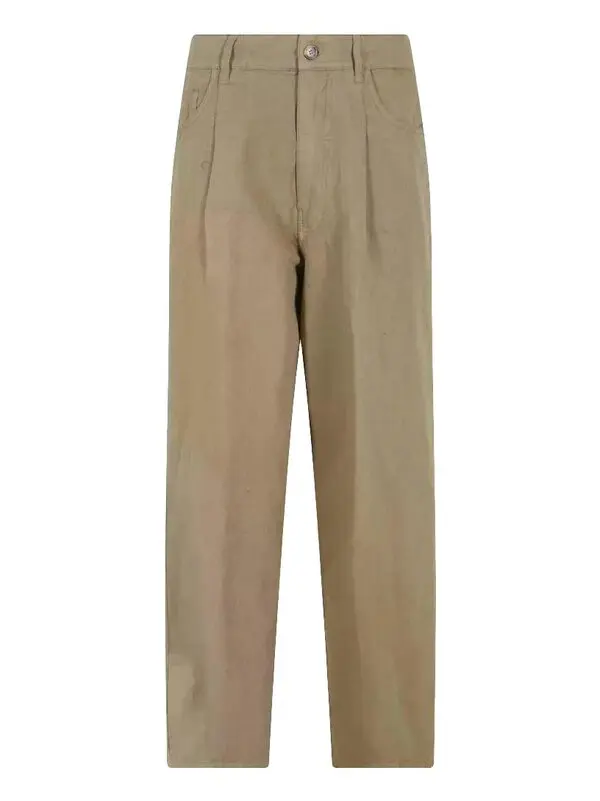 KILTIE Pleated Tapered Trousers - Neutrals