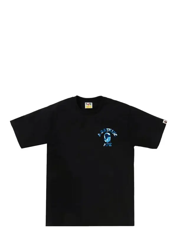 A BATHING APE Abc Camo College T-shirt - Black