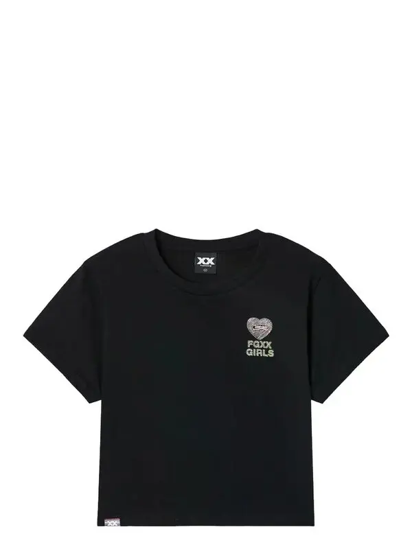 FINGERCROXX Heart-print T-shirt - Black