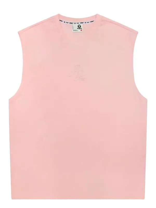 AAPE BY *A BATHING APE Logo-embroidered Tank Top - Pink