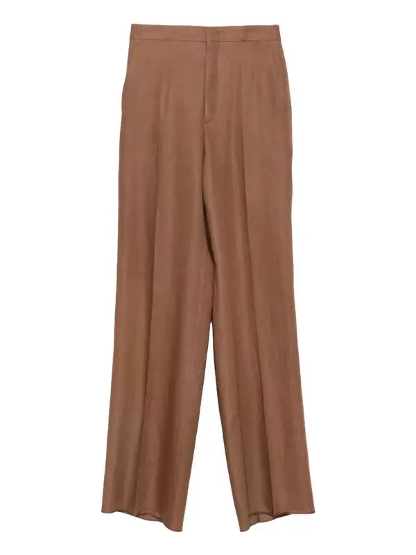 Tagliatore Pressed-crease Tailored Trousers - Brown
