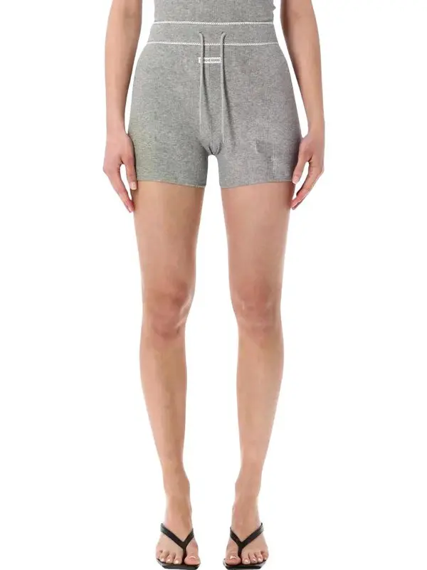 MARINE SERRE Drawstring Shorts - Grey