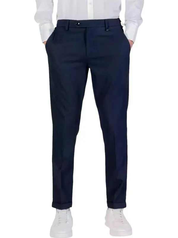 ANTONY MORATO Cuffed Tailored Trousers - Blue