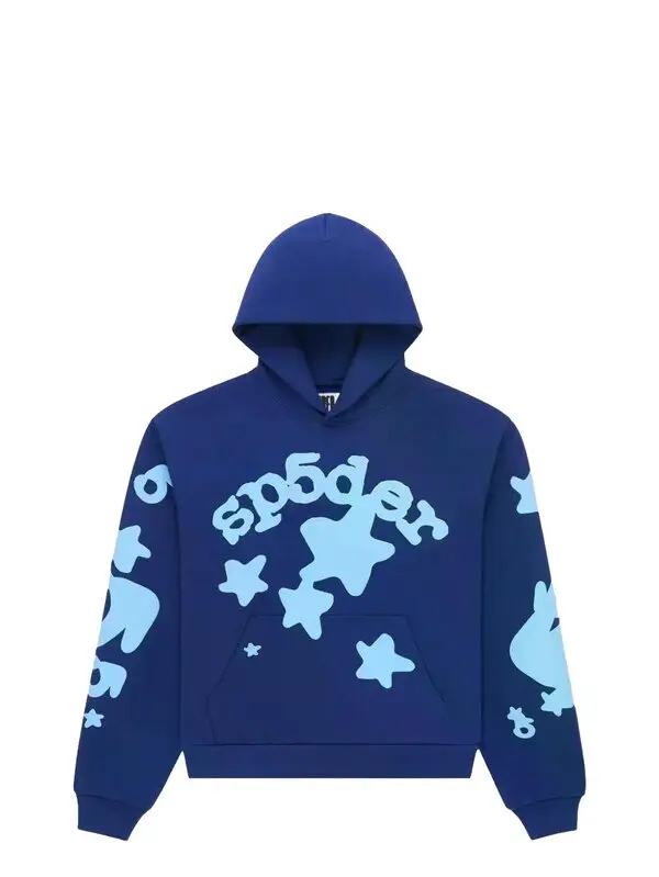 SP5DER Beluga Graphic Hoodie - Blue