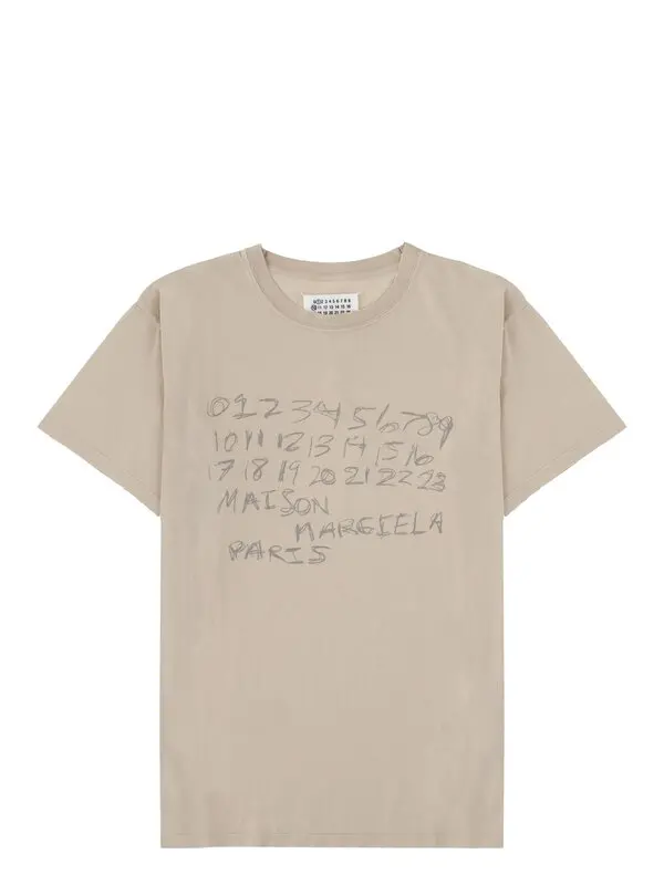 MAISON MARGIELA Printed T-shirt - Beige
