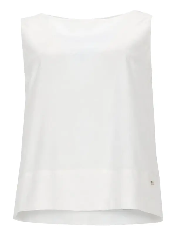 Herno Top With Bow Detail - White