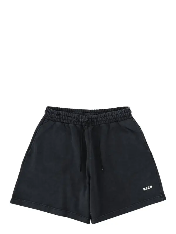 MSGM Logo Shorts - Charcoal