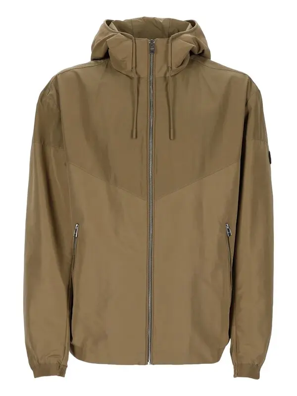 BOSS Zip-up Hooded Jacket - Beige