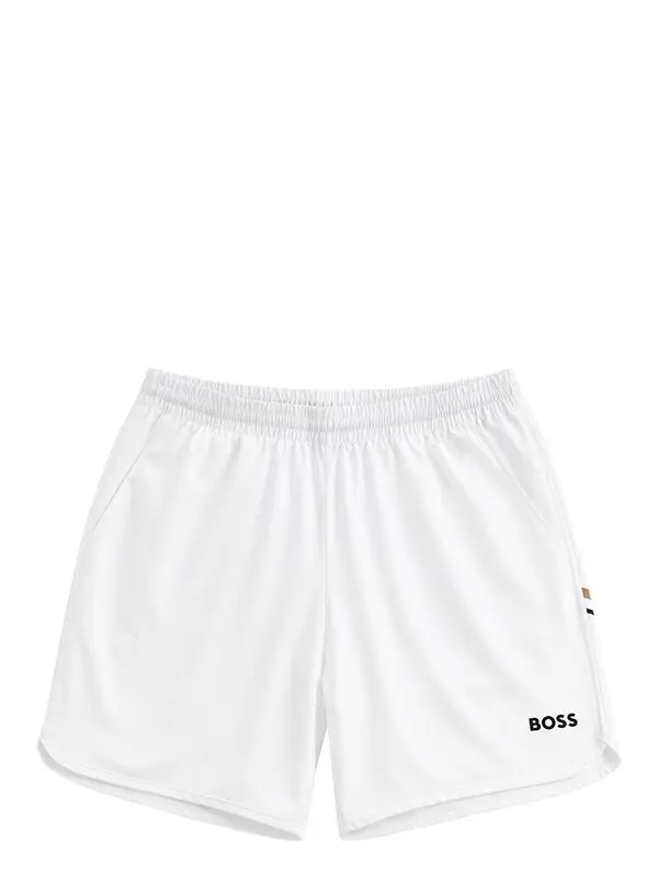 BOSS Shorts With Logo - White