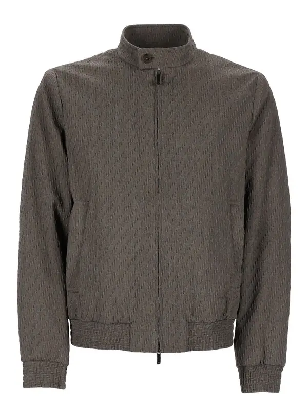 Emporio Armani Blouson Jacket - Grey