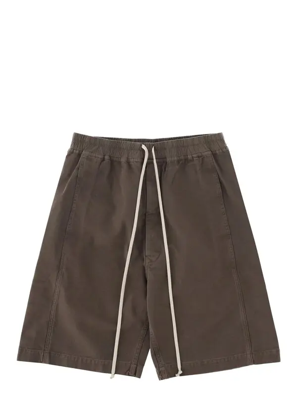 Rick Owens Wide Pusher Shorts - Brown