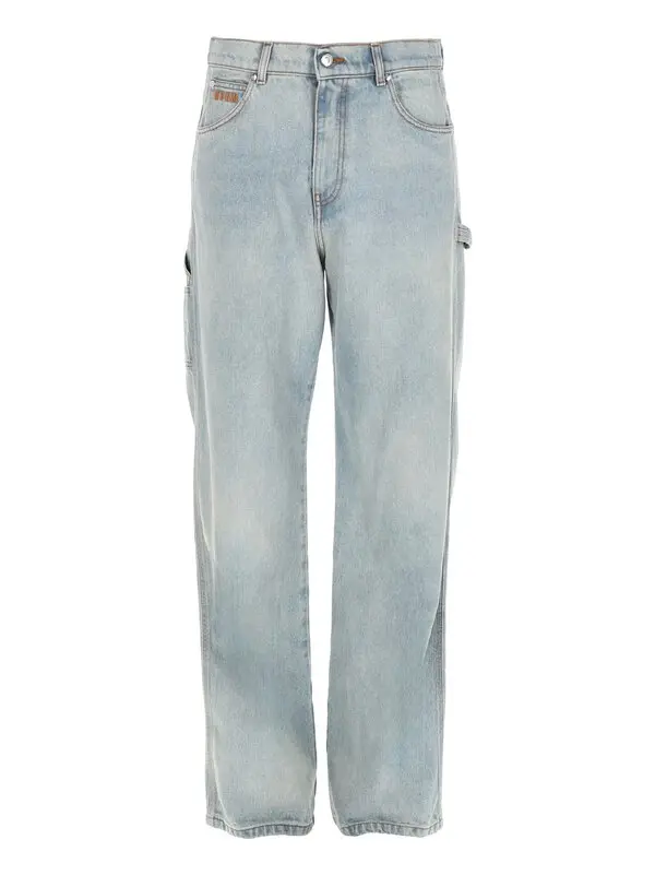 MSGM Logo Jeans - Blue