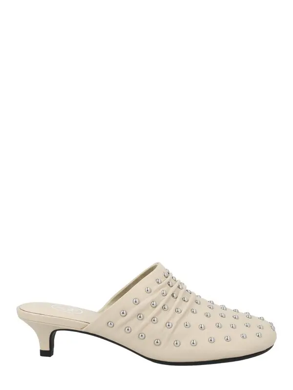 Ash Eloise Studded Mules - White