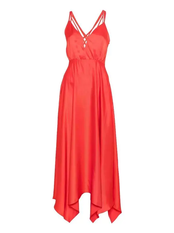 Sandro Cut-out Strap Dress - Red