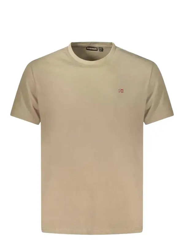 NAPAPIJRI Logo-patch Cotton T-shirt - Neutrals