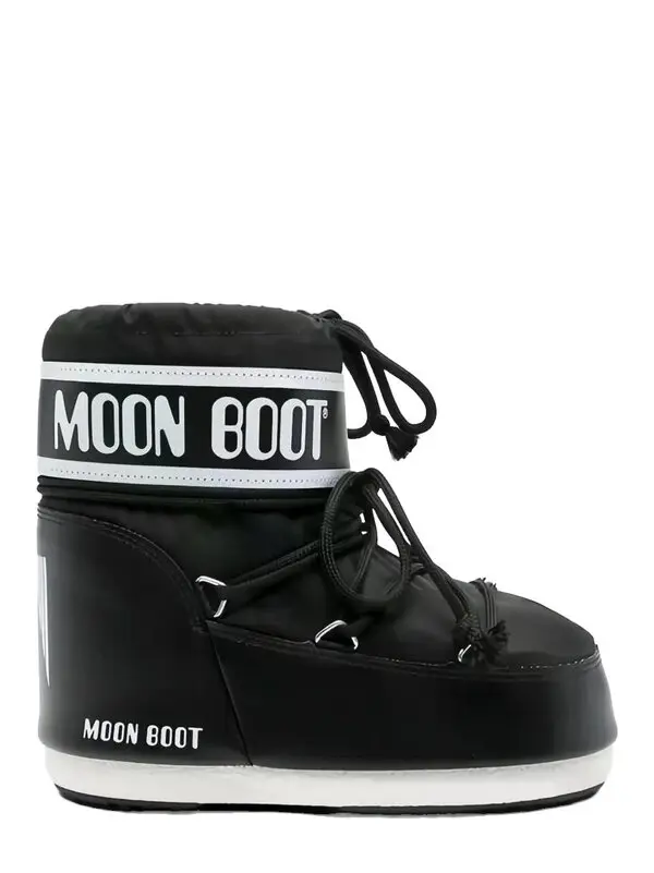 Moon Boot Logo Lace-up Boots - Black