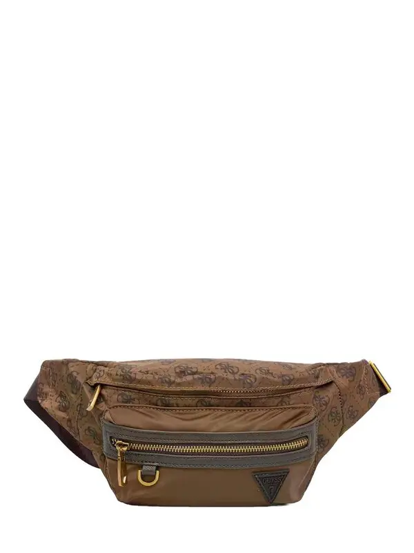 Guess Berlin Monogram Belt Bag - Brown