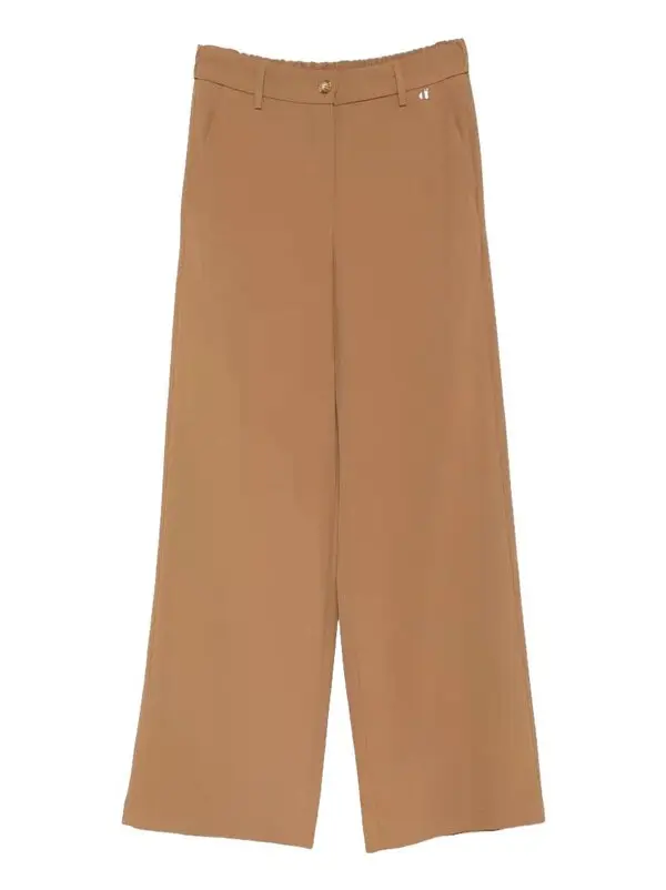 Dixie Logo-detail Trousers - Neutrals