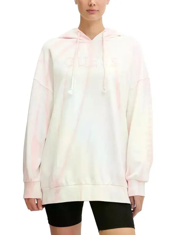 Guess Logo-print Hoodie - Pink