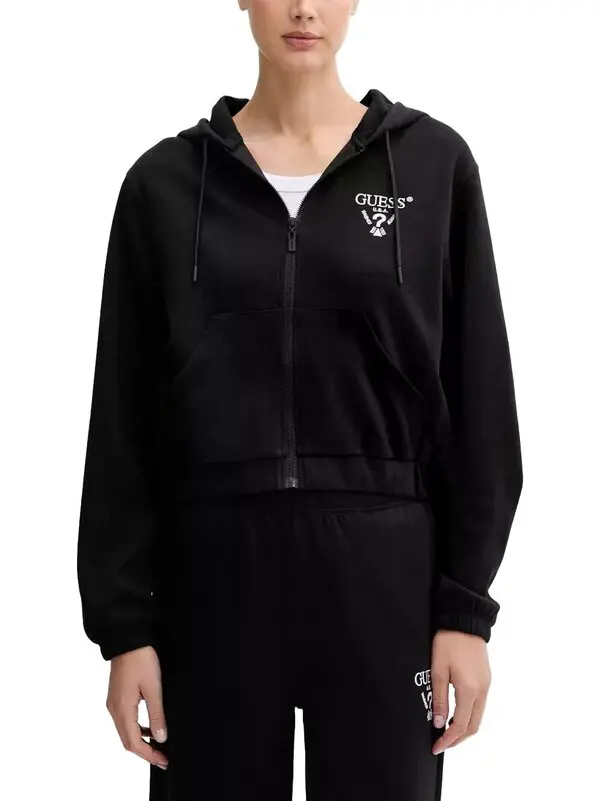 Guess Zip-up Hoodie - Black