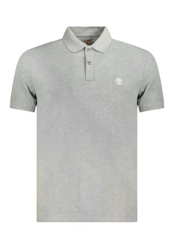 Timberland Logo-embroidered Cotton Polo Shirt - Grey