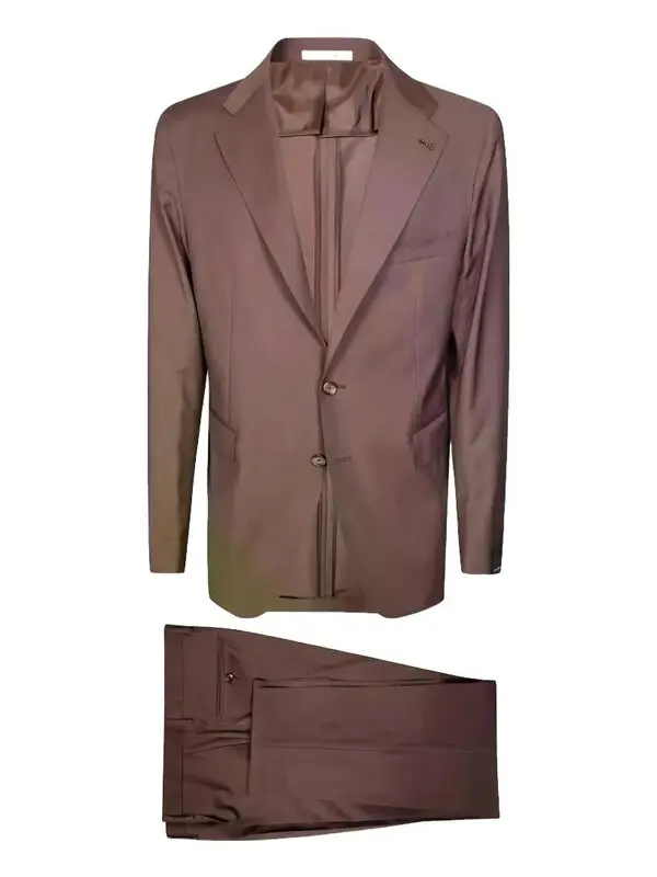 Tagliatore Single-breasted Suit - Brown
