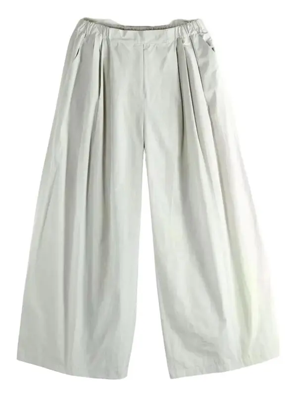 AMOMENTO Pleated Wide-leg Trousers - Grey