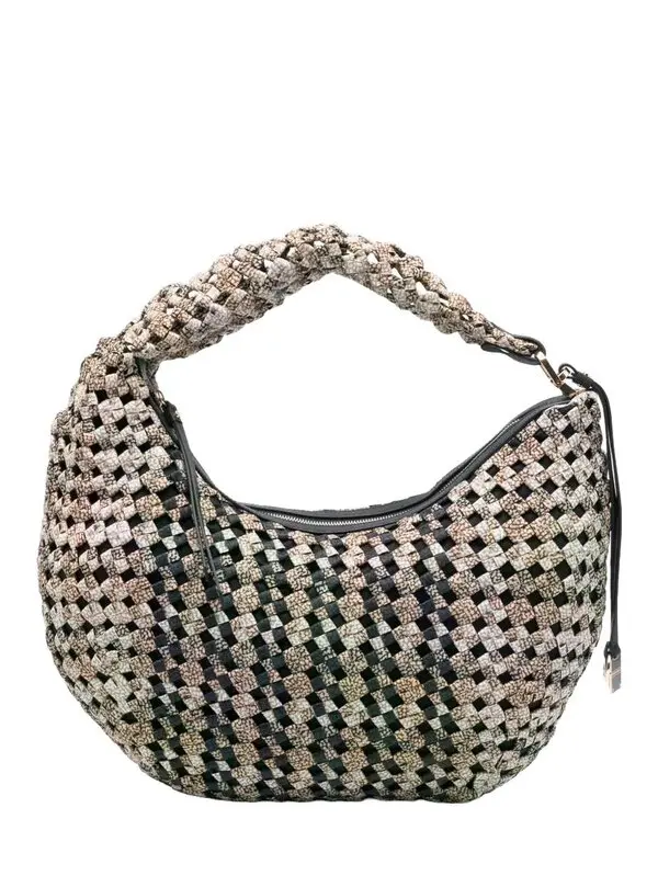 Borbonese Woven Zip-top Tote Bag - Neutrals