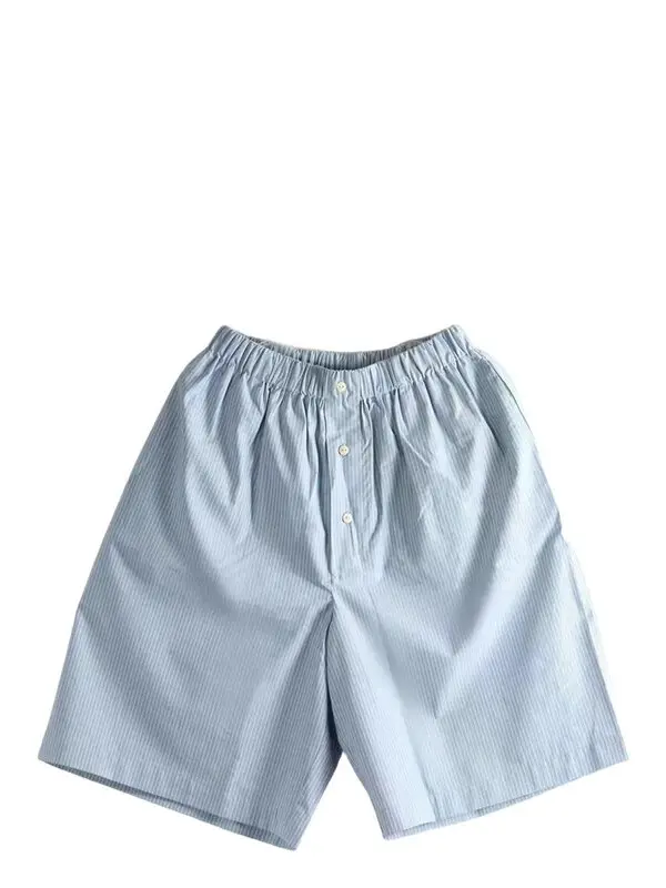 BASERANGE Striped Shorts - Blue